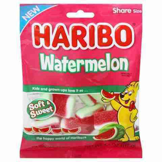 AK Wholesale. HARIBO WATERMELON GUMMI CANDY 4.1OZ